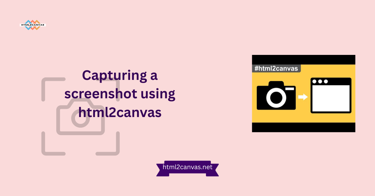 Capture Screenshot using html2canvas Easily| step- by -step