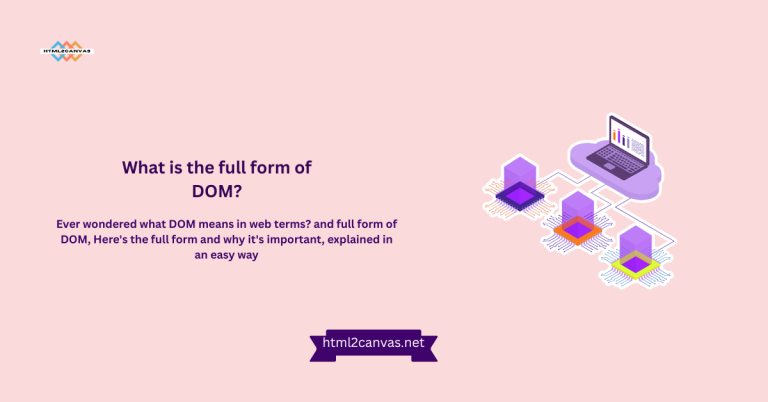 full form of DOM Explained in Simple Words | complete guide